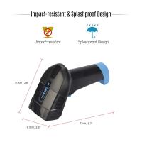 China Automatic 2D QR Code Image Reader 2.4G Wireless Bar Code Scanner Gun for sale