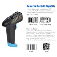 China Automatic 2D QR Code Image Reader 2.4G Wireless Bar Code Scanner Gun for sale