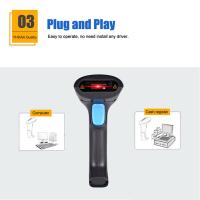 China Wireless 2.4G USB 2D Barcode Scanner Ergonomic design YHD-6200DW for sale