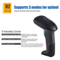 China Wireless 2.4G USB 2D Barcode Scanner Ergonomic design YHD-6200DW for sale