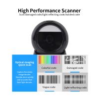 China 2D CMOS Table Top Barcode Scanner Omnidirectional Handsfree For Supermarket for sale