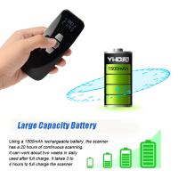 China CMOS 2D Mini Qr Code Scanner Portable Pocket Barcode Scanner With Time Record for sale