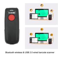 China 1D 2D Mini Barcode Scanner Portable Bluetooth Bar Code Reader YHD-3600DB for sale