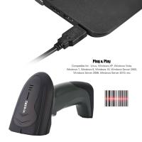 China Durable 1D Barcode Scanner Laser Wireless Handheld For Supermarket YHD-1200L for sale