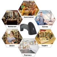 China Durable 1D Barcode Scanner Laser Wireless Handheld For Supermarket YHD-1200L for sale