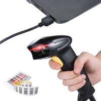 China YHDAA 1D Portable Barcode Scanner Plug And Play For Library Warehouse Supermarket for sale