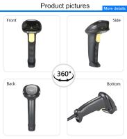 China YHDAA 1D Portable Barcode Scanner Plug And Play For Library Warehouse Supermarket for sale