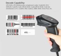 China Bi Directional Laser 1D Barcode Scanner Handheld For Warehouse Library Supermarket for sale