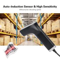 China YHDAA Handheld Laser Barcode Scanner 1D Bi-Directional With Stand for sale