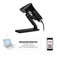 China YHDAA Handheld Laser Barcode Scanner 1D Bi-Directional With Stand for sale