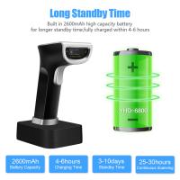 China COMS 2D Barcode Scanenr Android Qr Bar Code Reader With Chanrging Cradle for sale