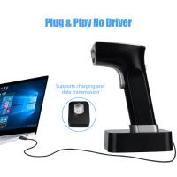 China COMS 2D Barcode Scanenr Android Qr Bar Code Reader With Chanrging Cradle for sale