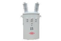 China Single Phase 15 kVA Pole Mounted Transformer for Outdoor Power Distribution - 50W No-Load Loss, 195W Full-Load Loss for sale