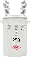 China 10-333kVA Single Phase Pole Mounted Transformer with Copper-Aluminum Construction for Power Distribution for sale
