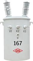 China 167kV Single Phase Pole Mounted Power Distribution Transformer 10kVA-333kVA with Copper-Aluminum Configuration for sale