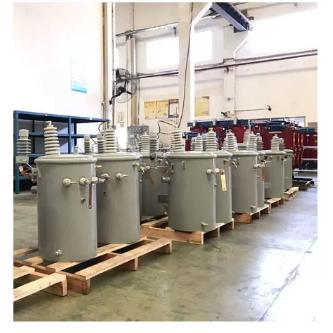 China 100kVA Single Phase Pole Mounted Distribution Transformer 1350mm Height 530kg Total Weight for sale