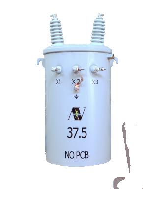 China 37.5 Single Phase Pole Mounted Transformer for sale