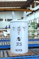 China 10-333kVA Single Phase Pole Mounted Transformer 25kV ONAN Copper Aluminum Winding for sale