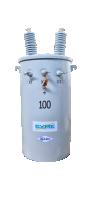 China 100kV Single Phase Pole Mounted Transformer with Multi-Voltage Output and ONAN Cooling for Power Distribution for sale
