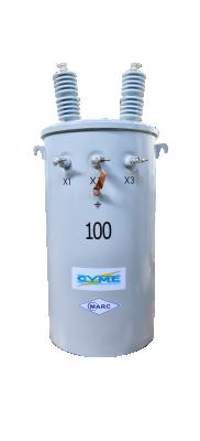 China 100kV Single Phase Pole Mounted Transformer with Multi-Voltage Output and ONAN Cooling for Power Distribution for sale