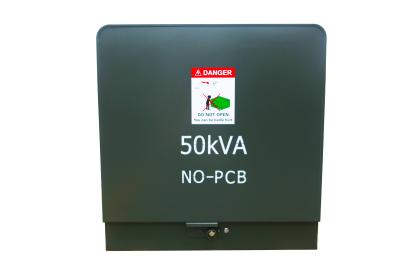 China 25~250kVA Single-Phase Pad Mounted Distribution Transformer with No PCB Content and Self Cooled Design for sale