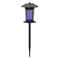 China Waterproof Solar Powered Bug Zapper Light Outdoor With 360° Coverage for sale