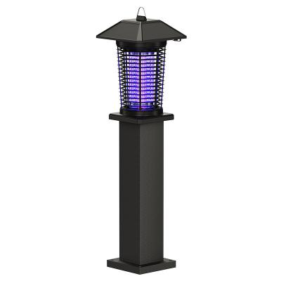 China Outdoor Solar Powered Insect Repeller 360° Coverage Dual UV Light Mosquito Killer for sale