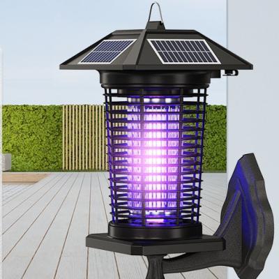 China Solar Mosquito Control Lamp, 360° UV Light, Dual Mode for Outdoor Protection for sale
