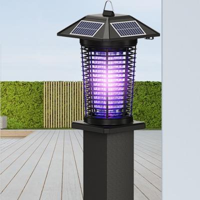 China Outdoor Solar Mosquito Zapper, 360° Coverage, Dual UV Light Modes for sale