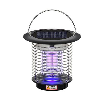 China Stainless Steel Outdoor Mosquito Killer Solar Mosquito Repellent LED Light for sale