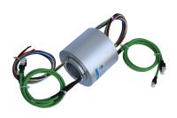 China Anti Rust Compact Slip Ring 1circuit 1000M Ethernet  8circuits 15A for sale