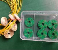 China Light 8mm Thickness Pan Cake Slipring 5000RPM Stable Contact Low Torque for sale