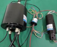 China IP65 Vertical Through Hole Slip Ring 220VAC 5 Circuits 300A Customized Signal Slip Ring for sale