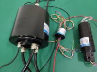 China IP65 Vertical Through Hole Slip Ring 220VAC 5 Circuits 300A Customized Signal Slip Ring for sale