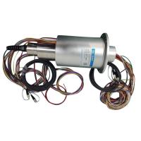 China Customized 148 Circuit Hybrid Slip Ring Transferring HF USB And Ethernet Signal With Solid Shaft for sale
