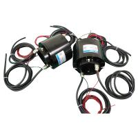 China 36 Circuit Hybrid Slip Ring Transferring HF USB And Ethernet Signal With Solid Shaft for sale