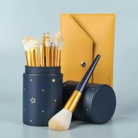 China Wood Handle Makeup Brush Set 12 Pieces Concealer Blush Brow Lip Eye Shadow Brushes for sale