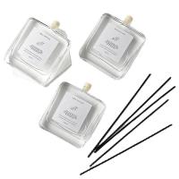 China Private Sustainable Liquid Stick Glass Bottle Reed Diffuser for Bedroom Aromatherapy for sale