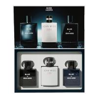 China YUCAI Blue Men's Perfume Gift Set 3x30mL Eau de Toilette Floral Scent 5 Year Shelf Life for sale