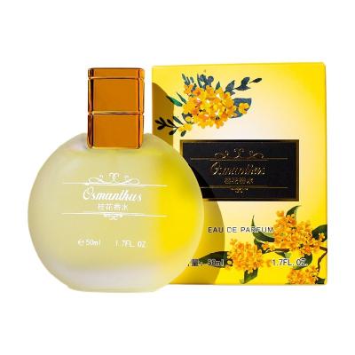 China YUCAI Osmanthus Fragrance Women Body Perfume 50ml Long Lasting 72 Hours Light Floral Scent for sale