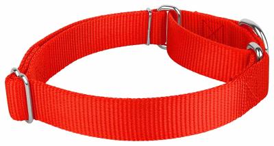 China 2 Layers Soft Nylon Dog Collar Comfortable Martingale Loop For Dog Walking for sale