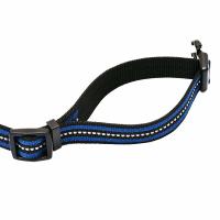 China Double Bands Soft Nylon Dog Collar Reflective Pet Collar Customized Dog Collar for sale