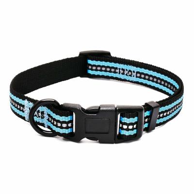 China Double Bands Soft Nylon Dog Collar High Durability for sale