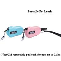 China Portable Retractable Dog Leash , 7FT Extendable Tape Dog Leads One Button Break Lock for sale