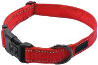 China Durable Sturdy Nylon Buckle Highly Reflective Soft Nylon Dog Collar for sale