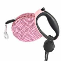 China 10 FT Retractable Dog Leash , Bling Smooth Retracting Extendable Dog Lead For All Breed for sale