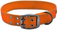 China Reflective Heavy Duty Nylon Dog Collars Metal Buckle Eco Friendly 5 Sizes Option for sale