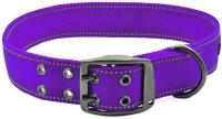 China Reflective Heavy Duty Nylon Dog Collars Metal Buckle Eco Friendly 5 Sizes Option for sale