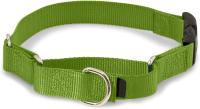 China Durable Soft Nylon Buckle Dog Collars , Purple Green Nylon Dog Collar Easy On Off for sale