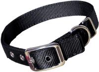China Double Thick Nylon Dog Collars With Brushed Hardware Finish Easy Cleaning for sale